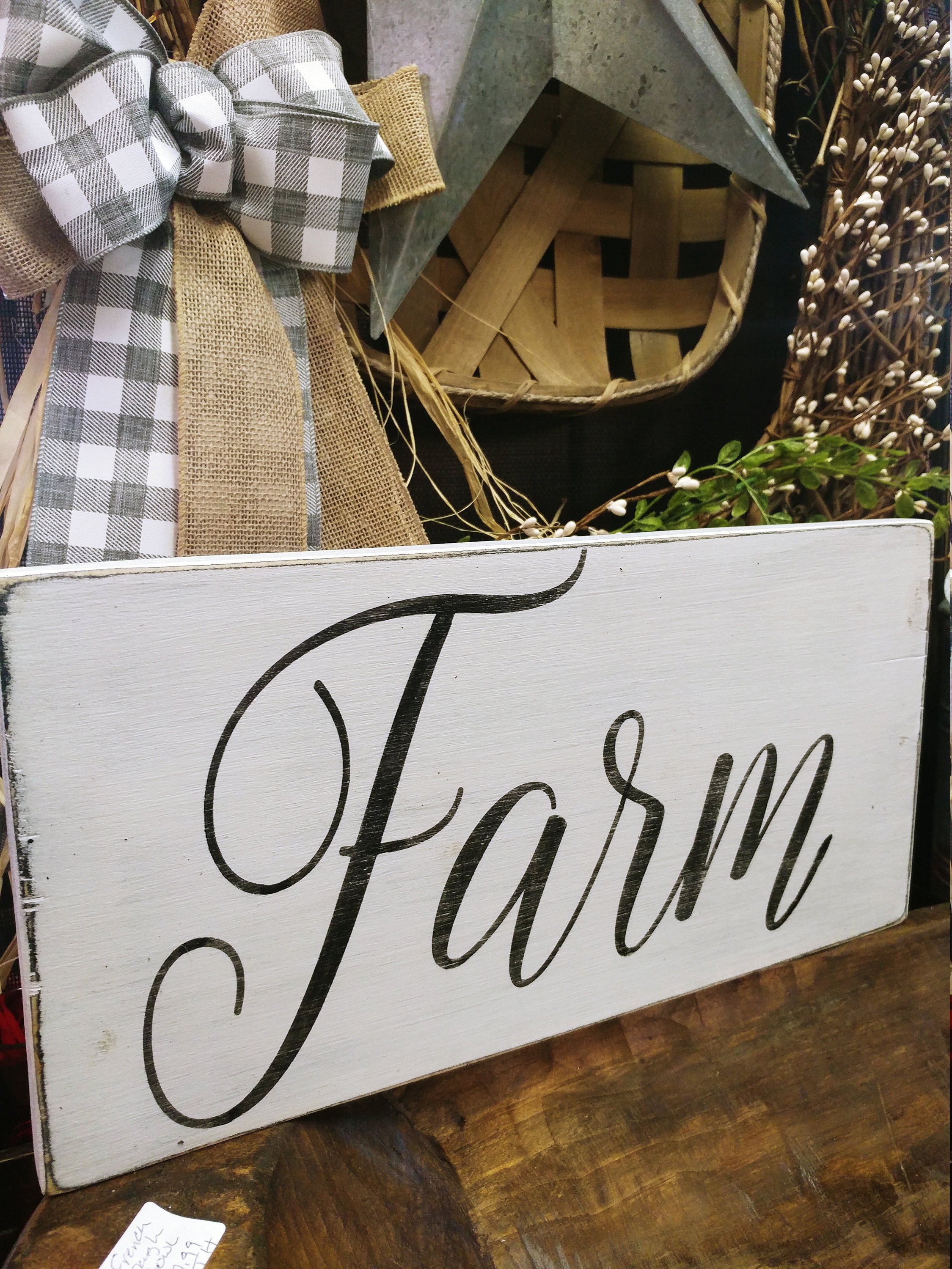 Farmhouse Farm Sign Kitchen Wall Decor Kitchen Signs Farm - Etsy