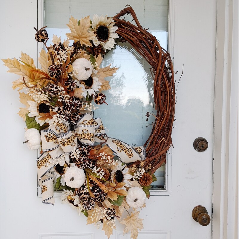 Leopard Print Wreath - Etsy