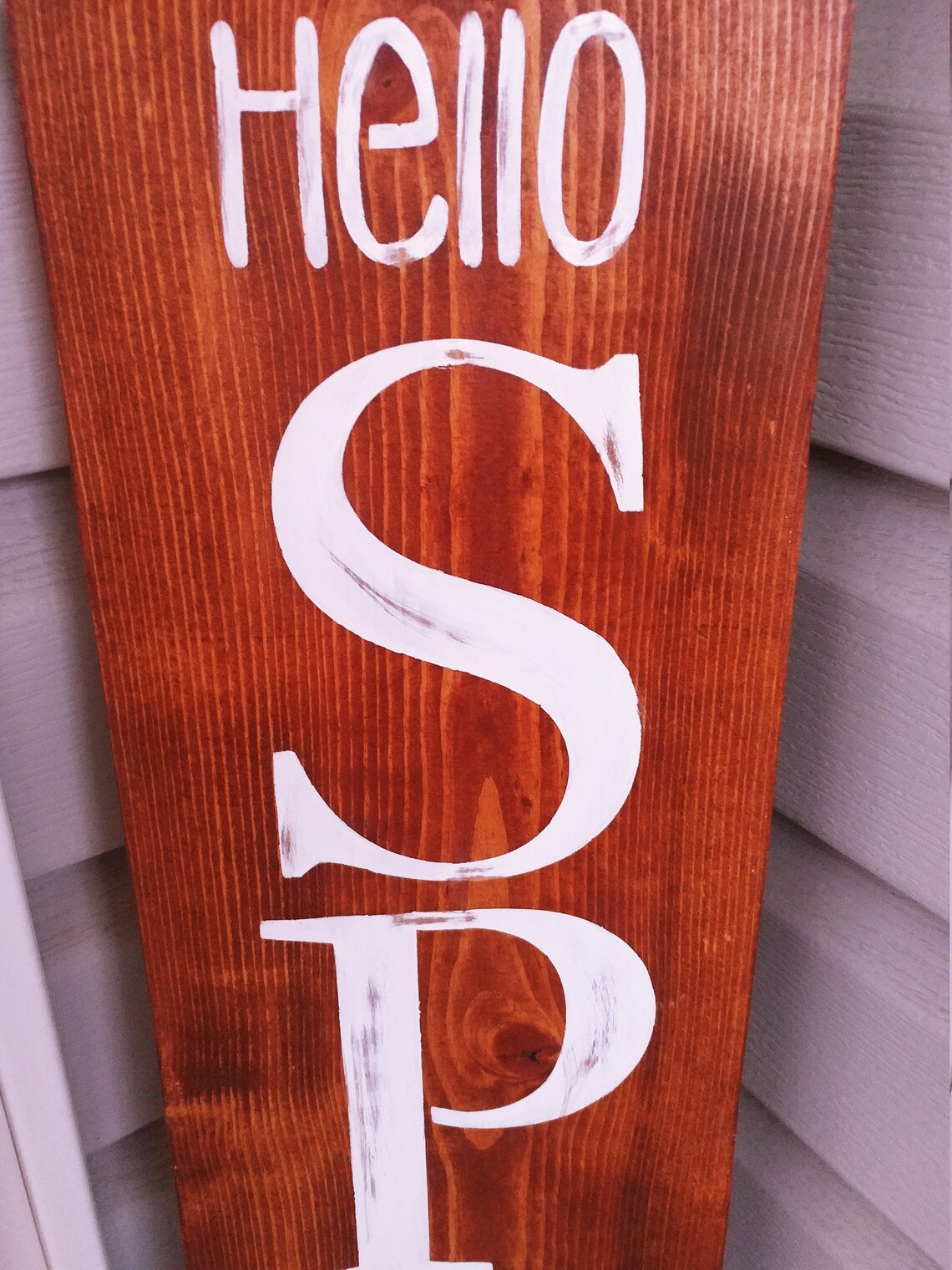 Reversible Spring Sign Hello Spring Sign Vertical Spring - Etsy