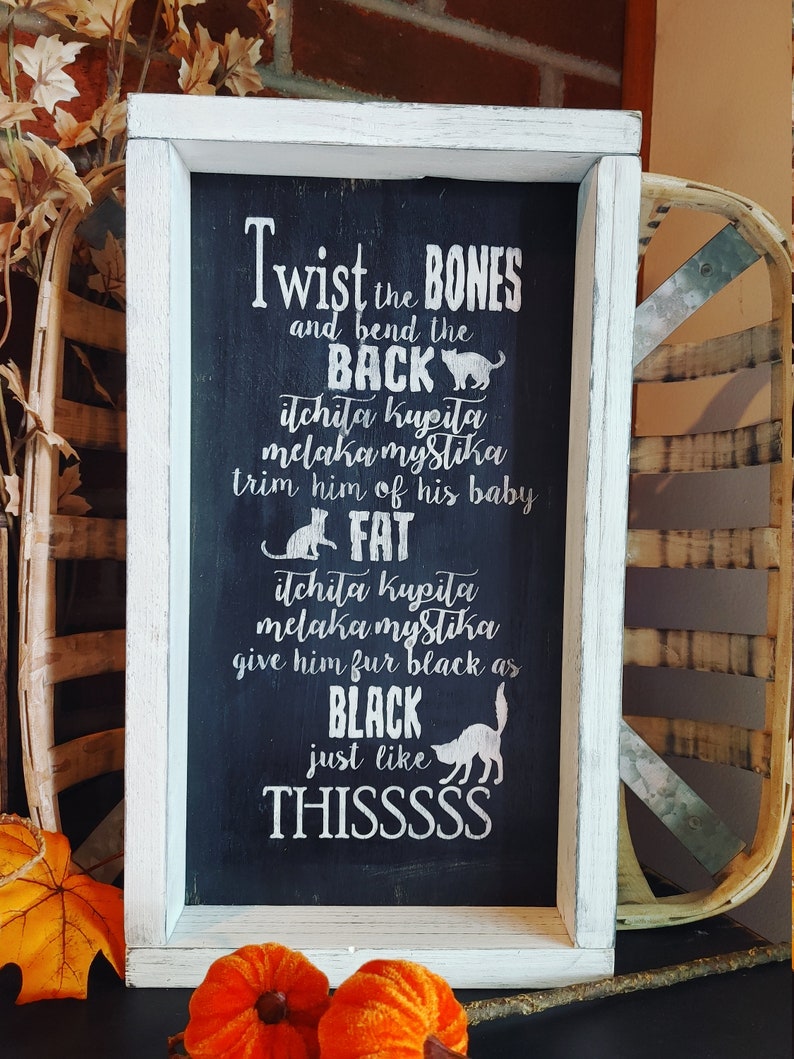 Set of 4 Handmade Hocus Pocus Signs Witch Signs for - Etsy