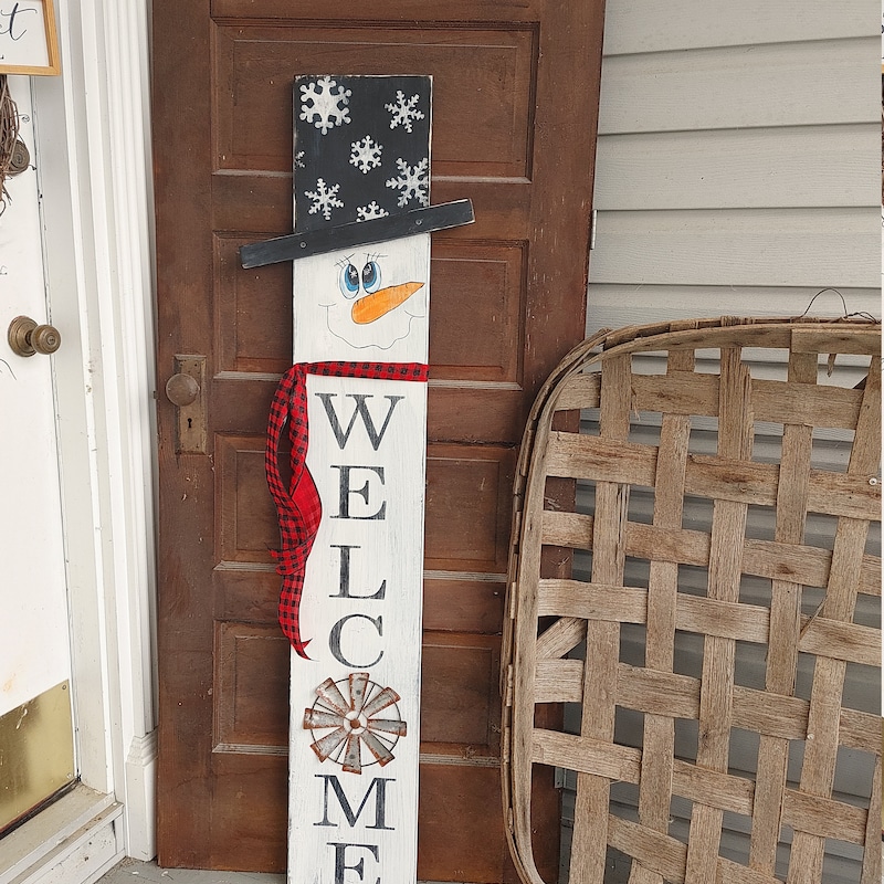 Snowman Sign - Etsy