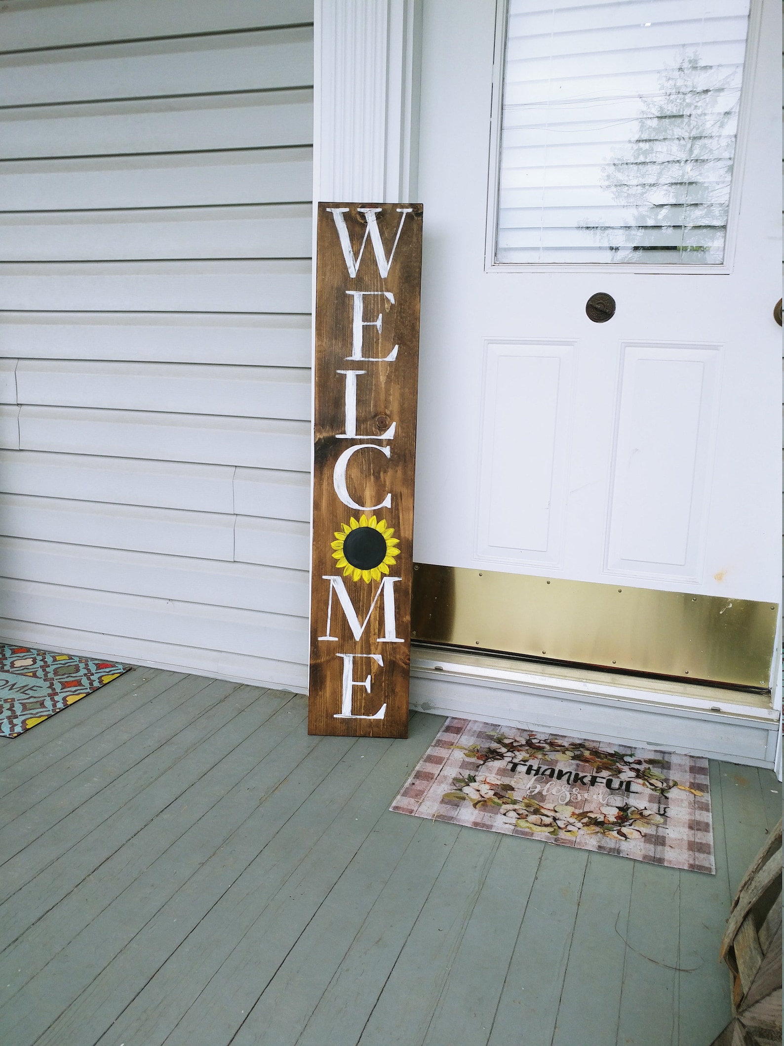 Vertical Welcome Sign Vertical Welcome Sign for Front Porch | Etsy