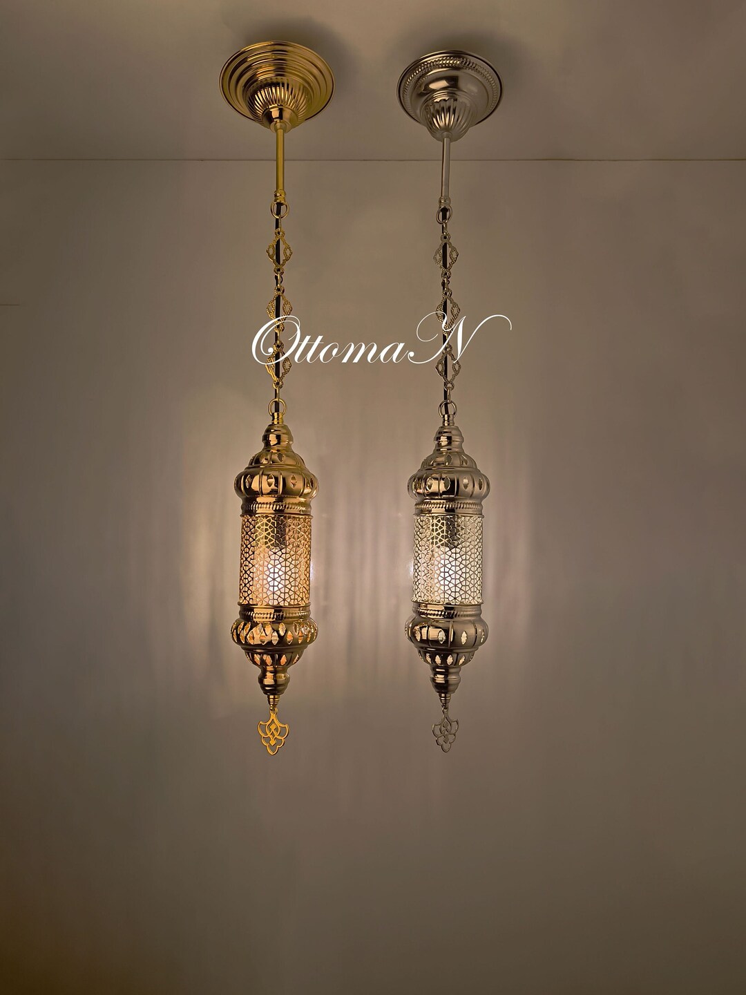 Turkish Single Lamp Fixture Lantern, Turkish Mosaic Pendant Light ...