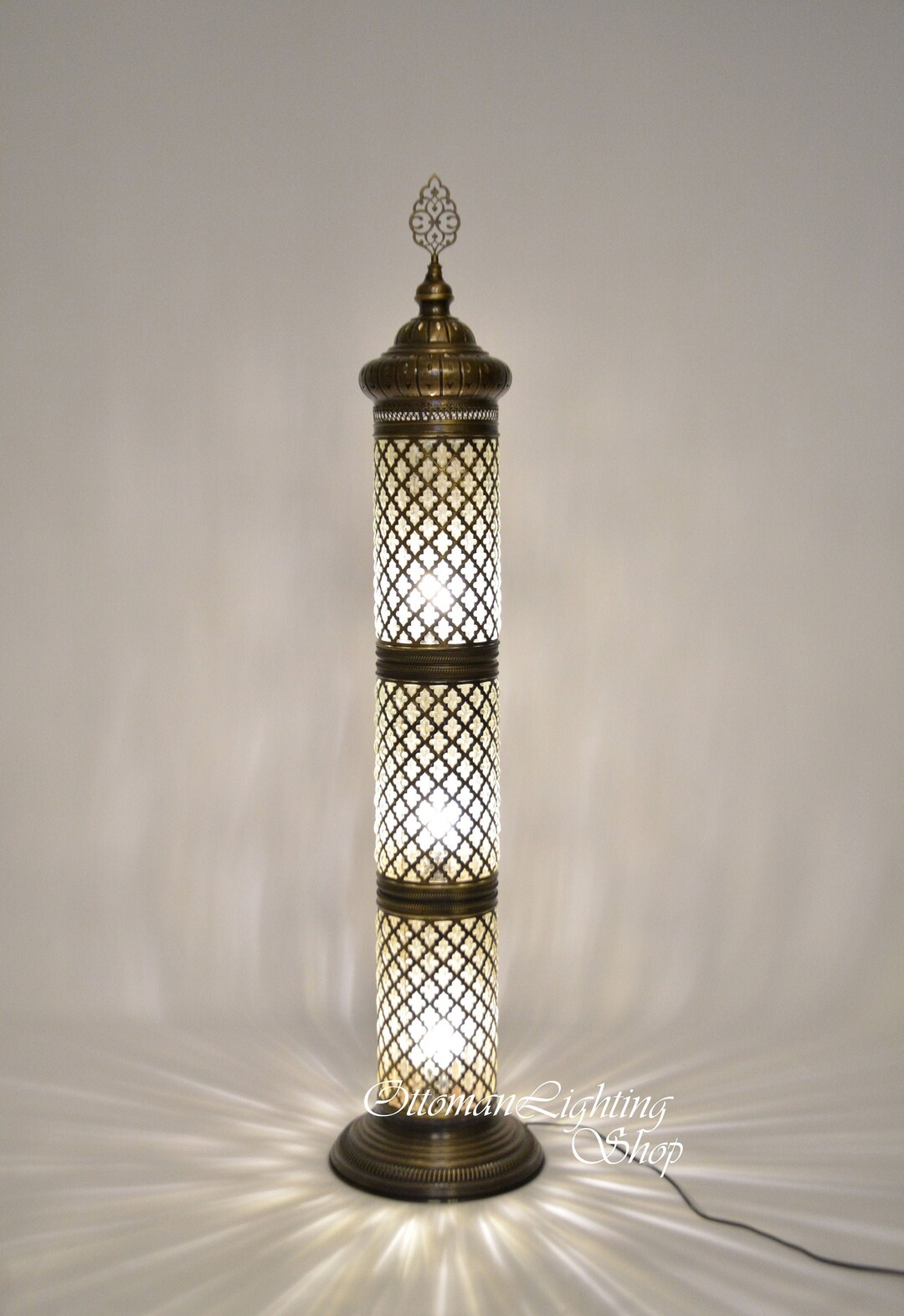 Turkish Standing Lamp, Moroccan Corner Lighting, Turkish Living Room ...