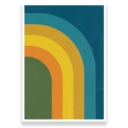 70s Design Retro Color Palette Print Vintage Wall Art - Etsy