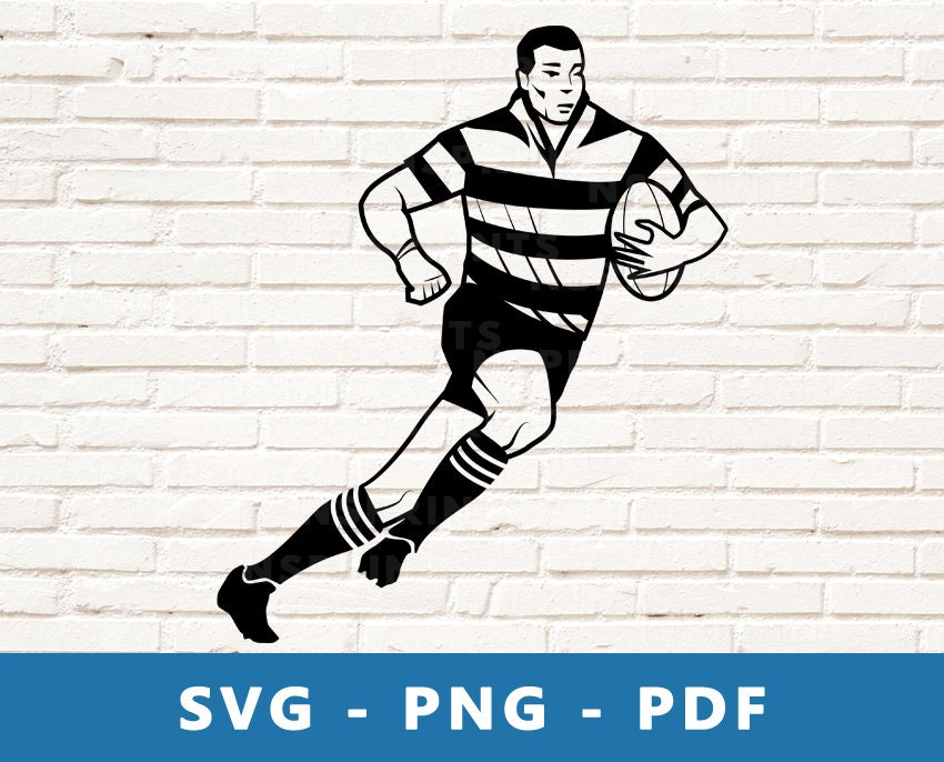 Rugby Player SVG Rugby Playing PNG Rugby Clipart Rugby - Etsy