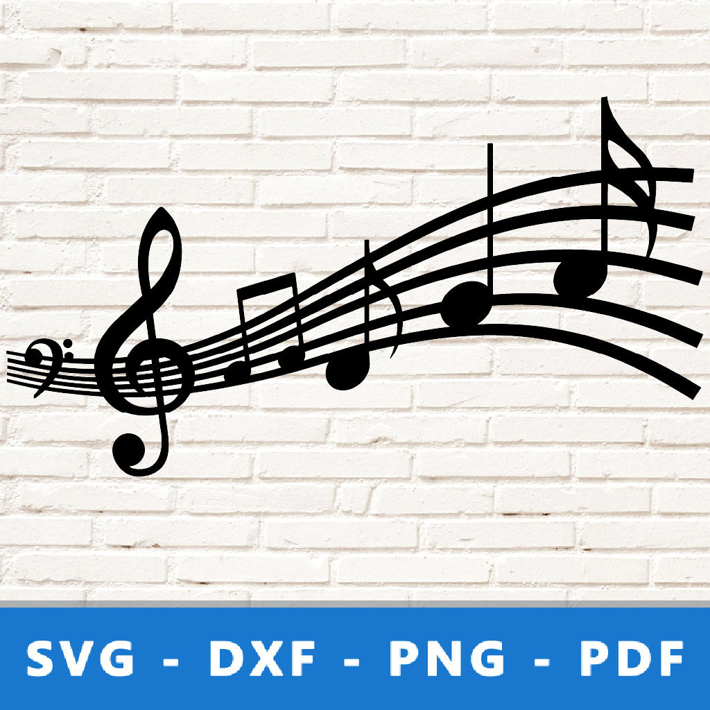 Notas musicales SVG, Música svg, Notas musicales svg, Nota musical svg ...