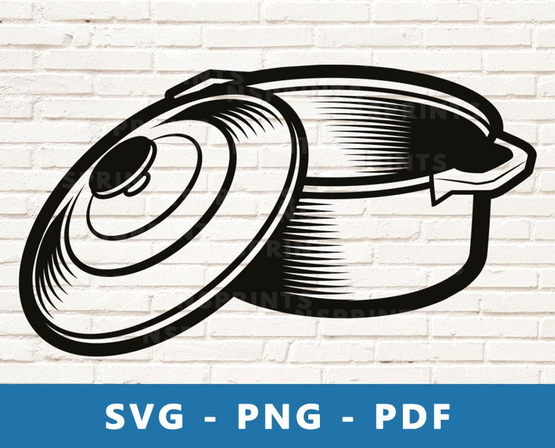Cooking Pot SVG, Cooking Pot PNG, Cooking Pot Clipart, Crock Pot Cut ...