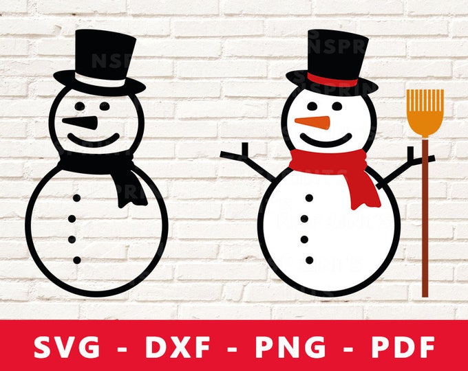 Snowman SVG Bundle, Snowman Svg, Christmas Svg, Snowman Clipart ...