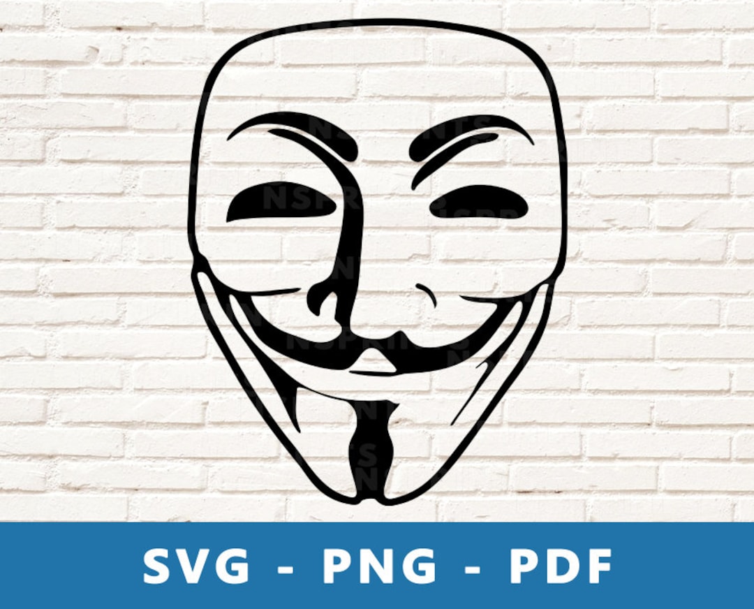 Anonymous Mask SVG, Vendetta Mask SVG, Guy Fawkes Mask PNG, Anonymous ...