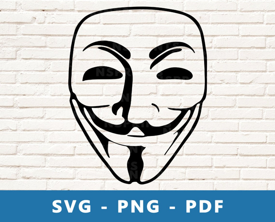 Anonymous Mask SVG, Vendetta Mask SVG, Guy Fawkes Mask PNG, Anonymous ...