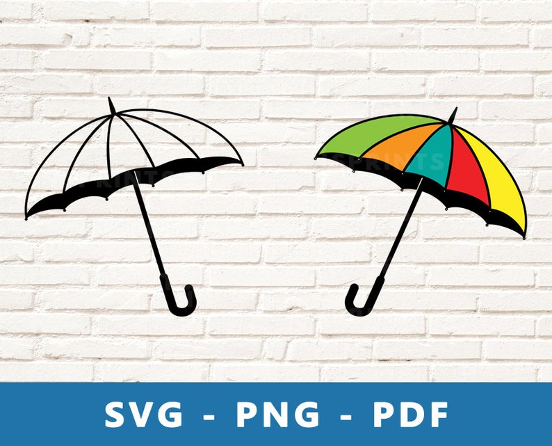 Umbrella SVG, Umbrella PNG, Umbrella Clipart, Colorful Umbrella Svg ...