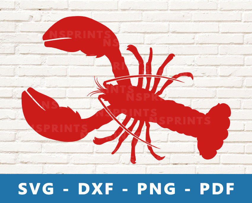 Lobster Silhouette SVG, Lobster PNG, Lobster Clipart, Lobster Vector ...