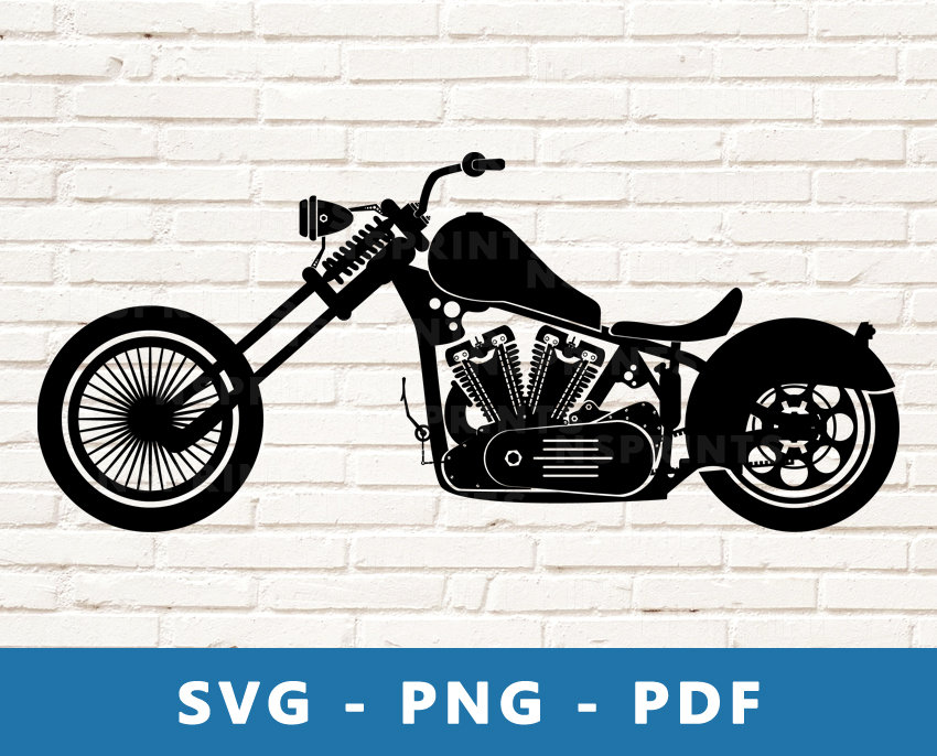 Chopper SVG, Motorcycle PNG, Chopper Clipart, Chopper Motorbike ...