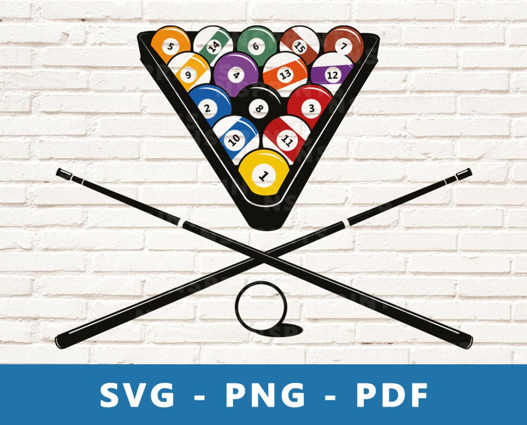 Billiards SVG, Billiards PNG, Snooker Svg, Snooker Png, Pool Clipart ...