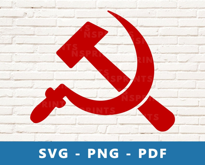 Sickle and Hammer SVG, Communist Symbol PNG, Sickle and Hammer Clipart ...
