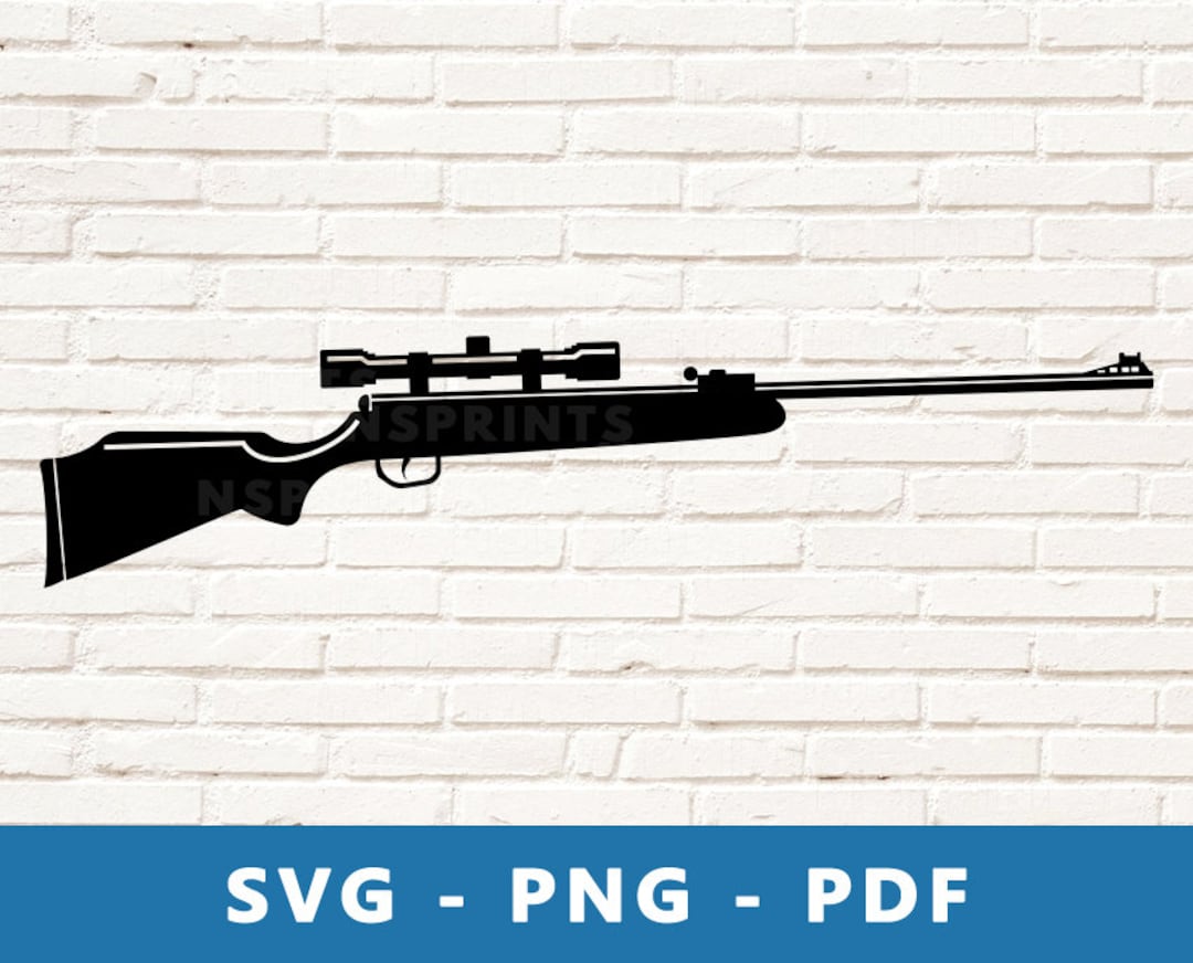 Hunting Rifle SVG, Rifle PNG, Rifle Clipart, Hunting Rifle Cut File ...