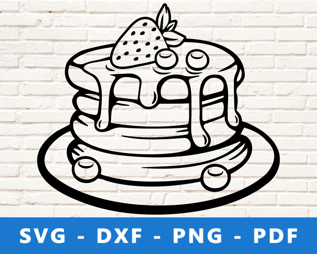 Pancake SVG, Pancake Stack Svg, Pancake Png, Pancakes Svg, Pancake ...