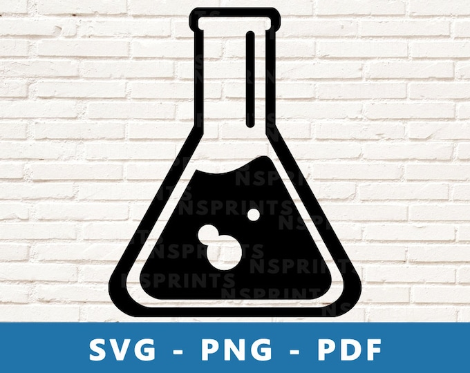 Beaker SVG, Science Beaker SVG, Science Flask SVG, Science Lab Svg ...