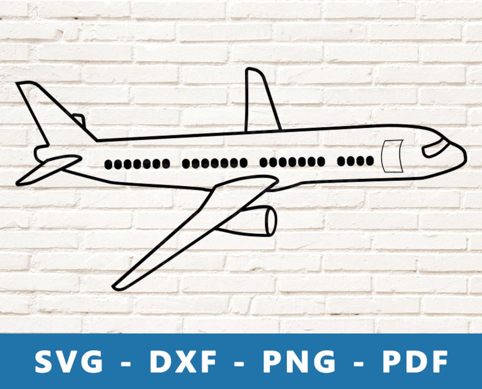 Airplane SVG, Plane PNG, Plane SVG, Plane Dxf, Plane Clipart, Airplane ...