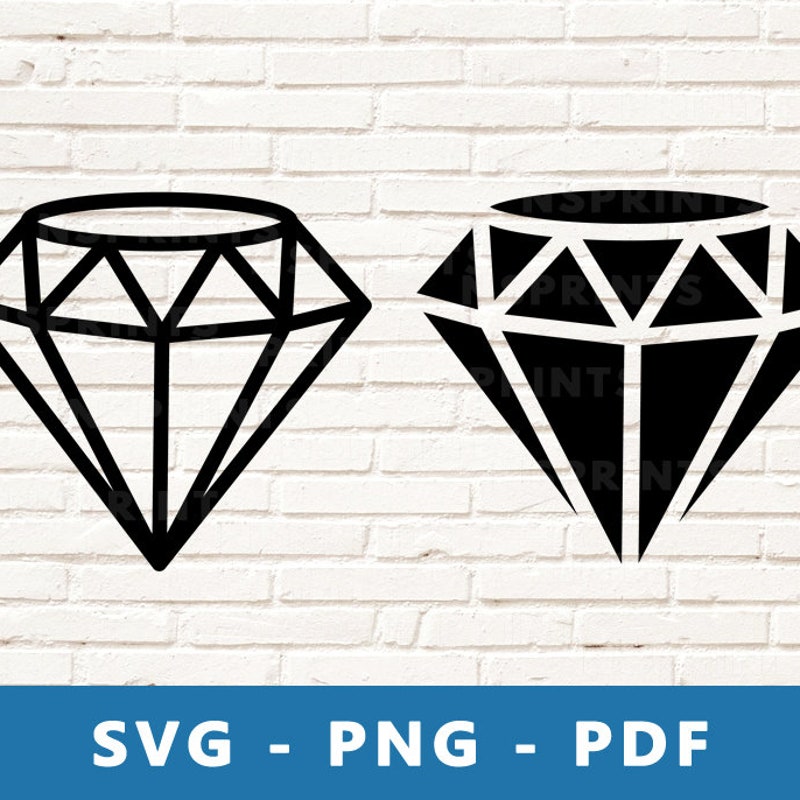 Diamond Svg - Etsy