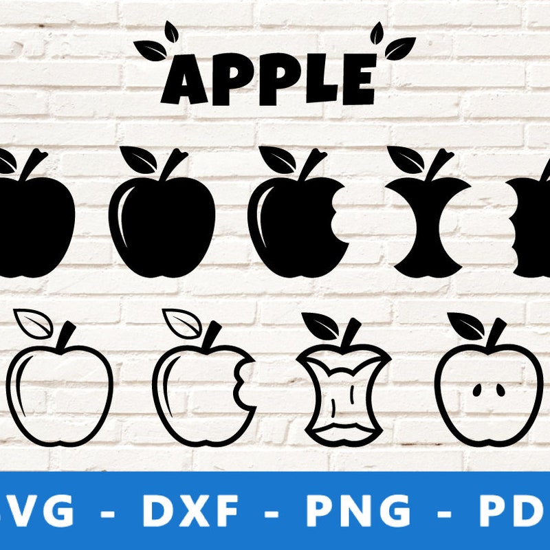 Apple Svg - Etsy