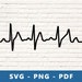 Ekg SVG, Heartbeat SVG, Lifeline SVG, Cricut Silhouette Cut File, Heart ...