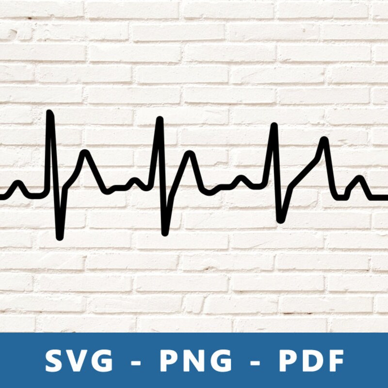 Heartbeat Svg - Etsy