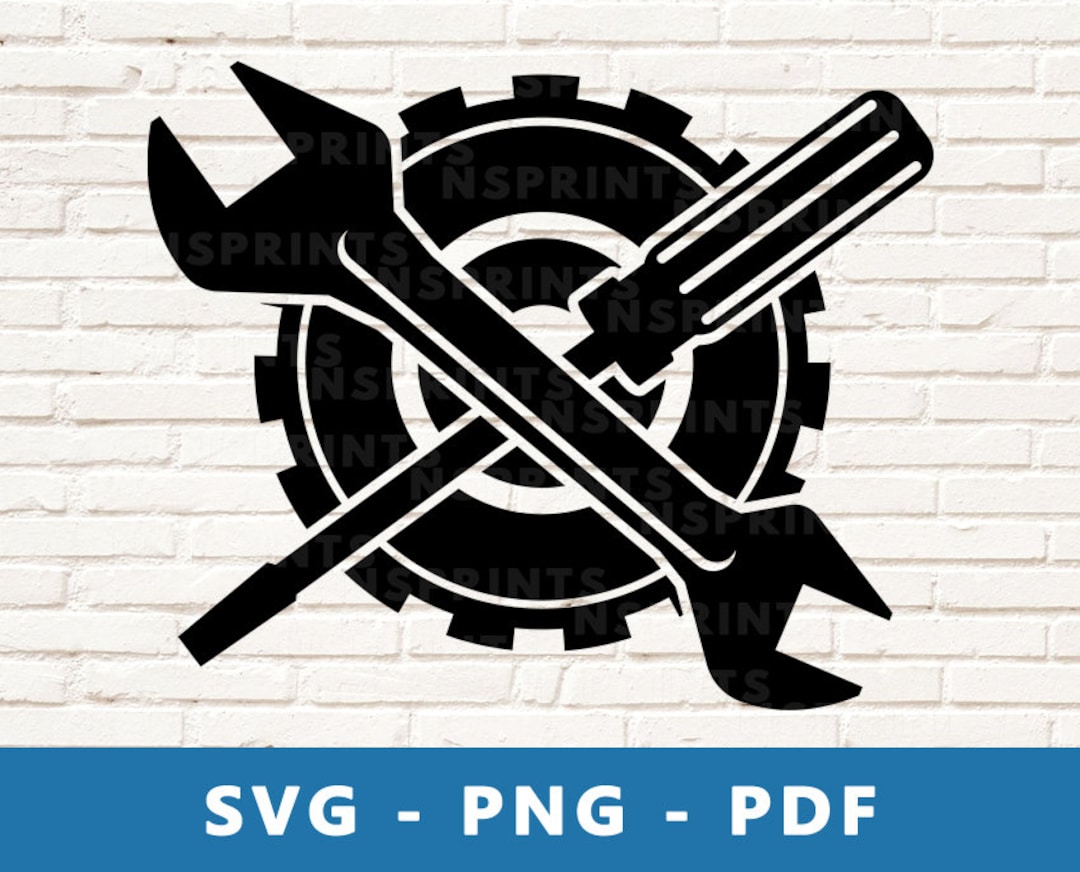 Repair Logo SVG, Repair PNG Vector, Gear Wrench and Screwdriver Svg ...
