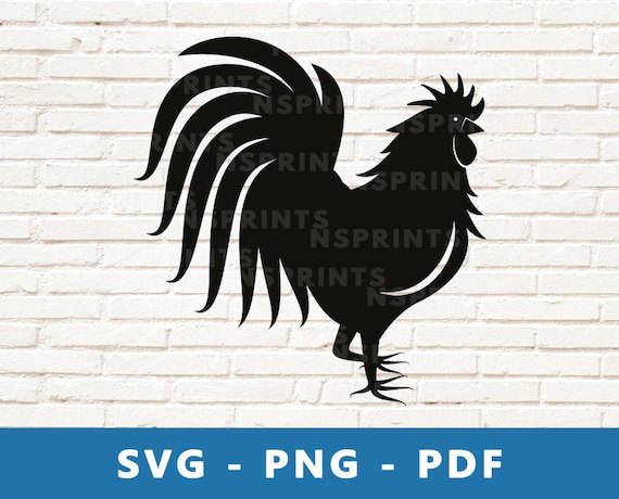 Rooster SVG Rooster PNG Rooster Cut File Rooster Stencil - Etsy