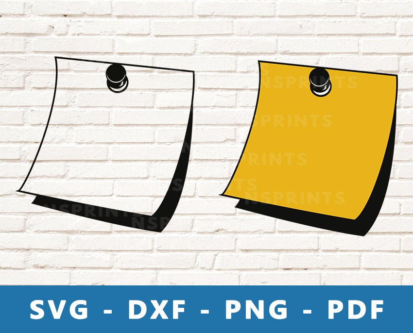 Yellow Sticky Note Clip Art Yellow Sticky Note Template With Realistic