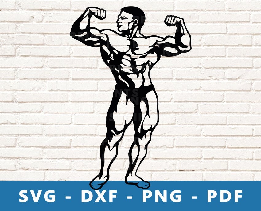 Bodybuilder SVG, Bodybuilding Svg, Bodybuilder Man PNG, Muscle Svg ...