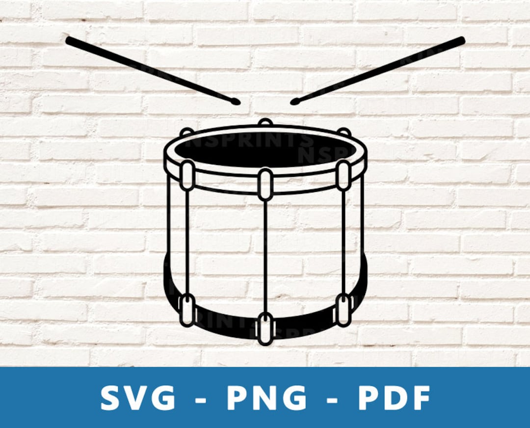 Drum SVG, Drum PNG, Drum Clipart, Drum and Drum Sticks Cut File, Drum ...