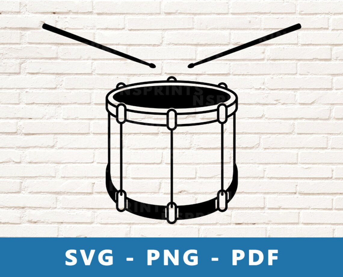 Drum SVG Drum PNG Drum Clipart Drum and Drum Sticks Cut | Etsy