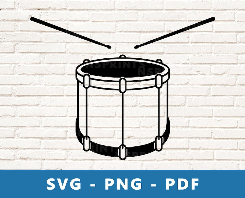 Drum SVG, Drum PNG, Drum Clipart, Drum and Drum Sticks Cut File, Drum ...