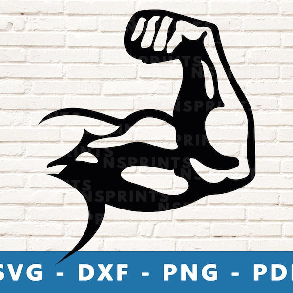 Muscle Arm Svg - Etsy