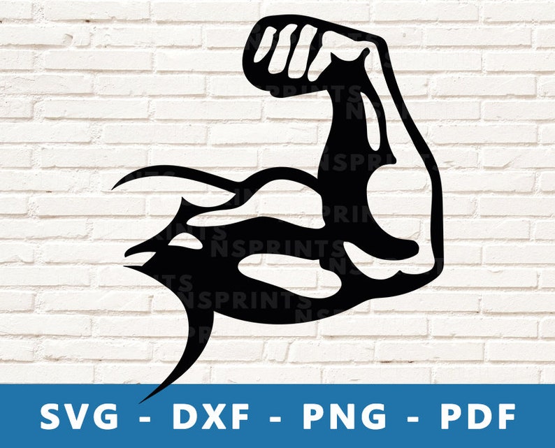 Muscle SVG, Muscle Arm Svg, Bodybuilder Arm PNG, Muscle Vector, Gym ...