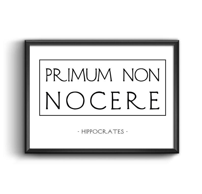 Primum Non Nocere Printable, Gift for Doctors, First Do No Harm Doctor ...