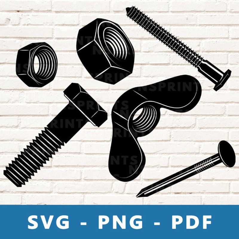 Nuts Bolts Svg - Etsy