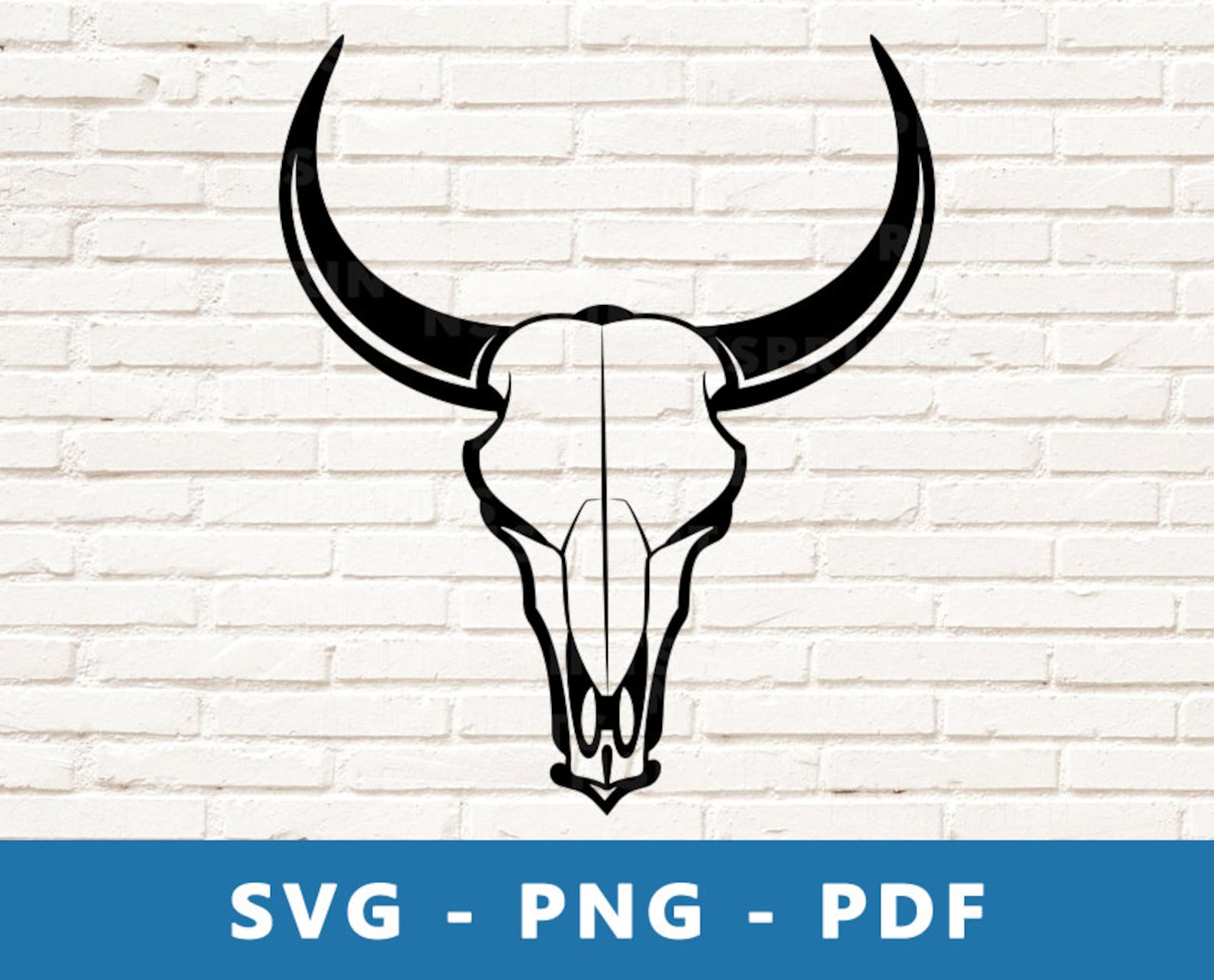 Bull Skull SVG Bull Skull PNG Bull Head Cut File Bull Head - Etsy