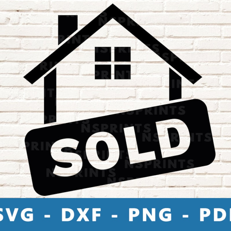 Sold Sign Black - Etsy