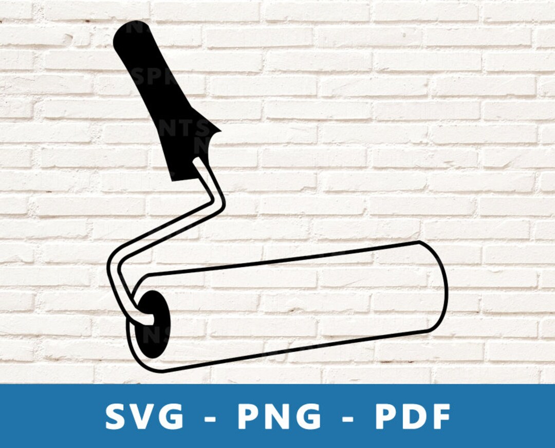 Paint Roller SVG, Painting PNG, Paint Roller Vector, Painter Brush ...