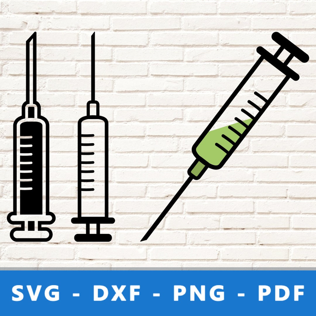 Syringe SVG, Syringe PNG, Injection Svg, Syringe Vector, Syringe Dxf ...