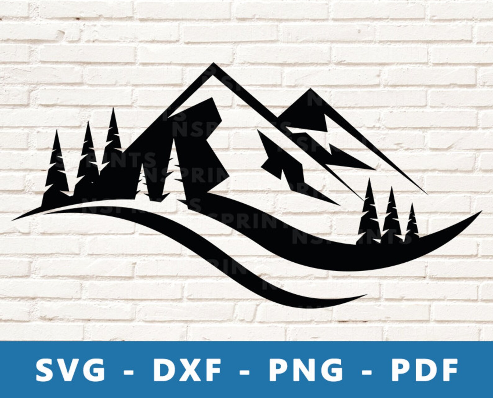 Mountain SVG Landscape PNG Trekking Clipart Nature Vector - Etsy