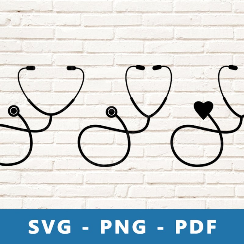 Stethoscope Svg - Etsy