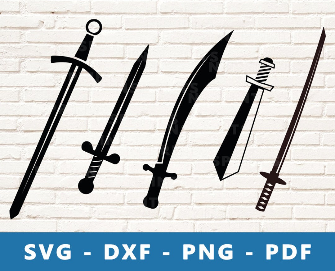Sword SVG, Swords Svg, Sword Types PNG, Roman Sword Clipart, Ninja ...