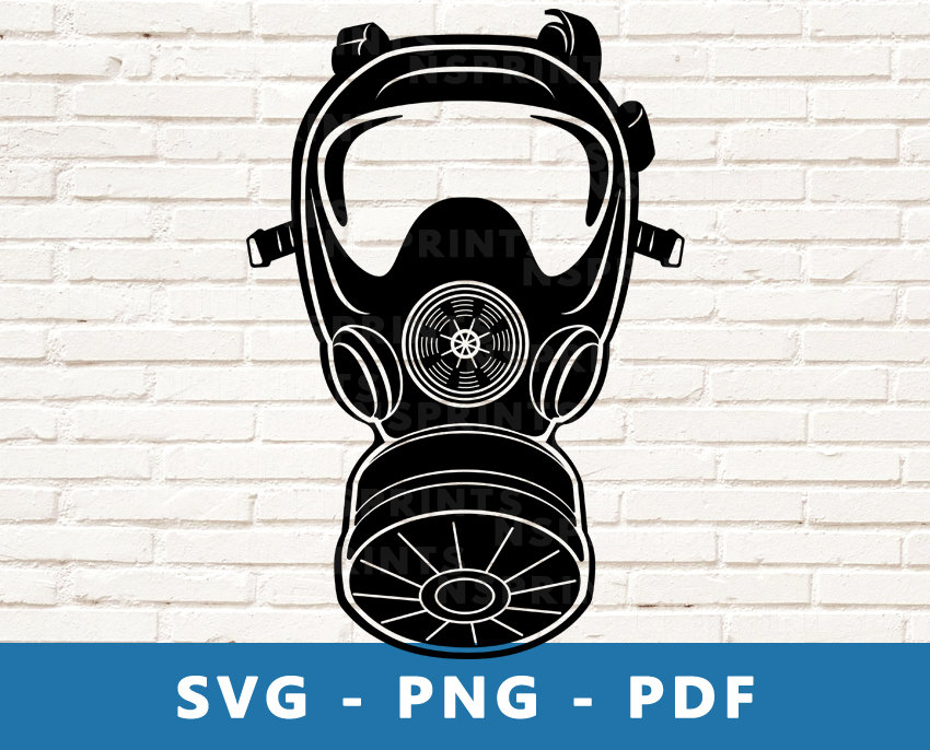 Gas Mask SVG Gas Mask PNG Gas Mask Cut File Gas Mask | Etsy Canada