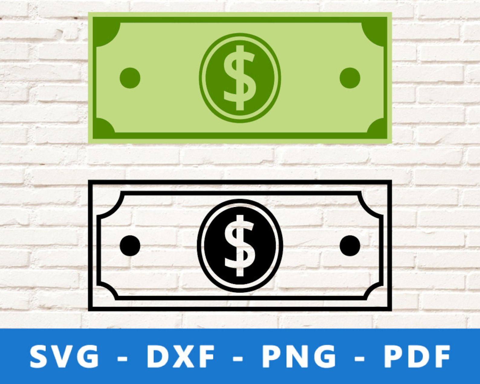Dollar Bill SVG, Money Svg, Dollar Png, Banknote Clipart, Cash Cut File ...