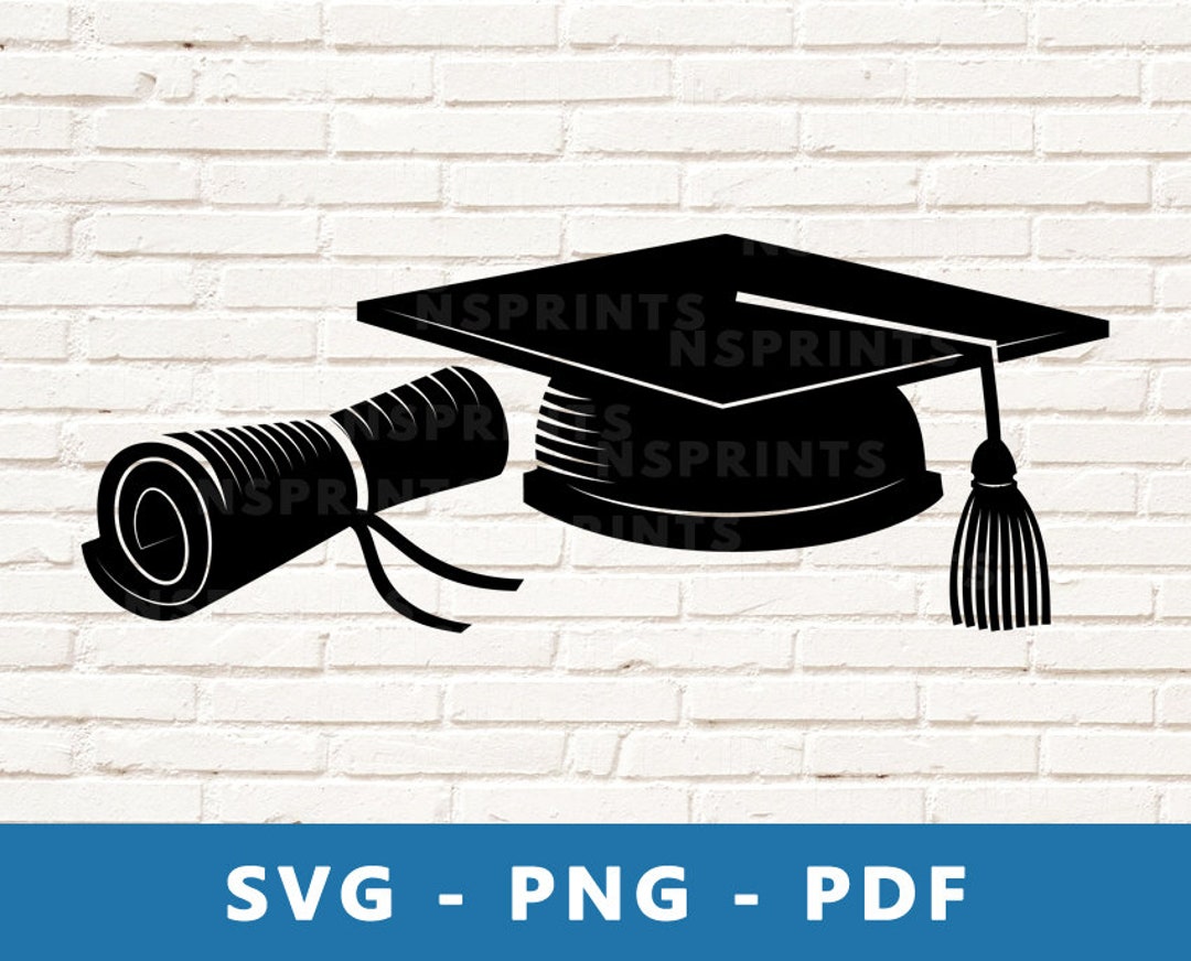 Graduation SVG, Diploma and Cap PNG, Graduation PNG, Diploma and Cap ...
