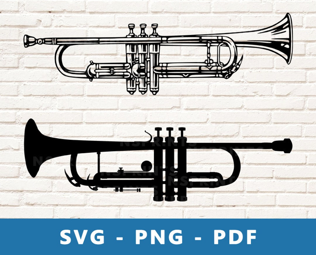 Trumpet SVG, Trumpet PNG, Trumpet Clipart, Trumpet Cut File, Bugle Svg ...